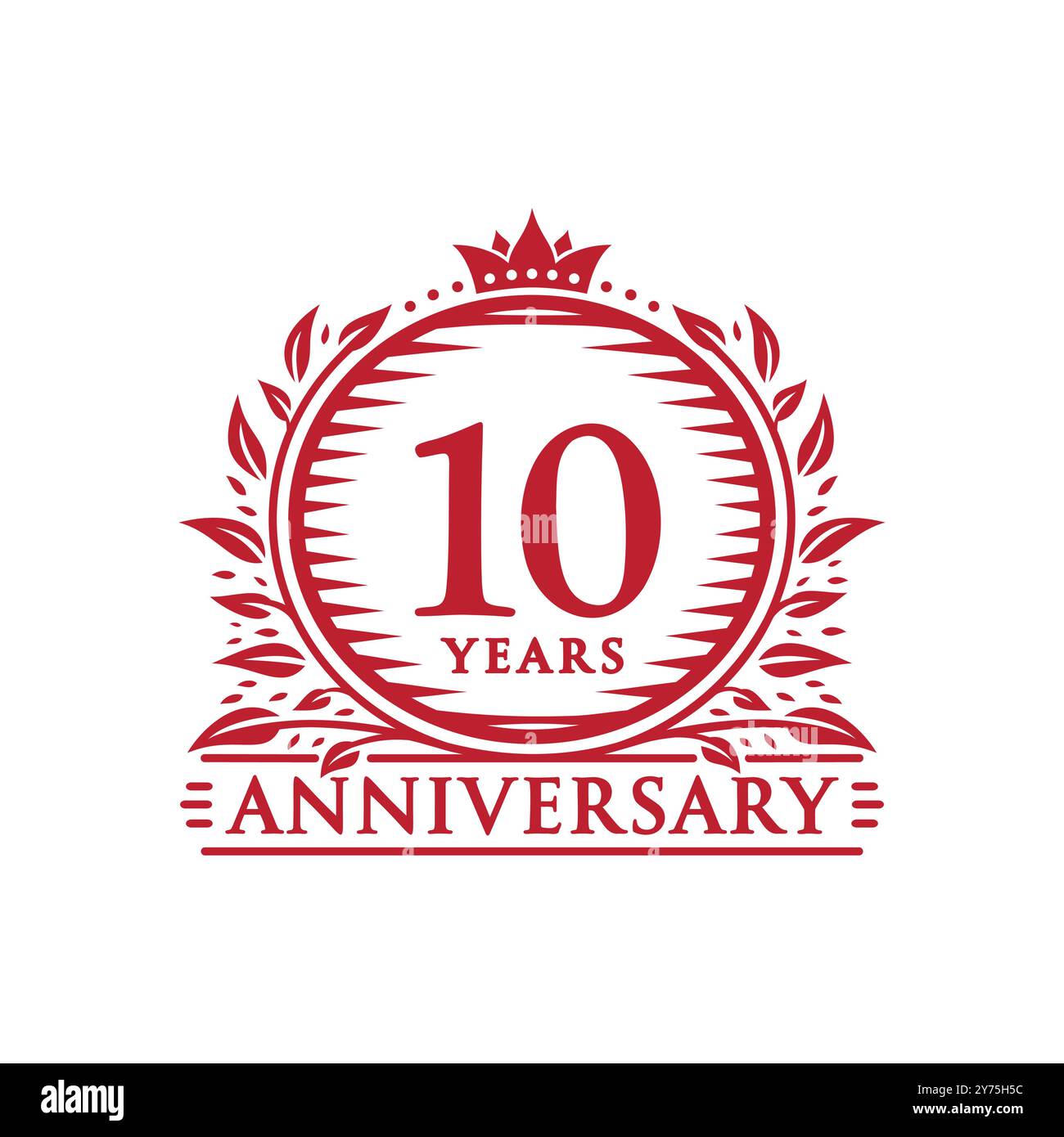 10 years celebrating anniversary design template. 10th anniversary logo ...
