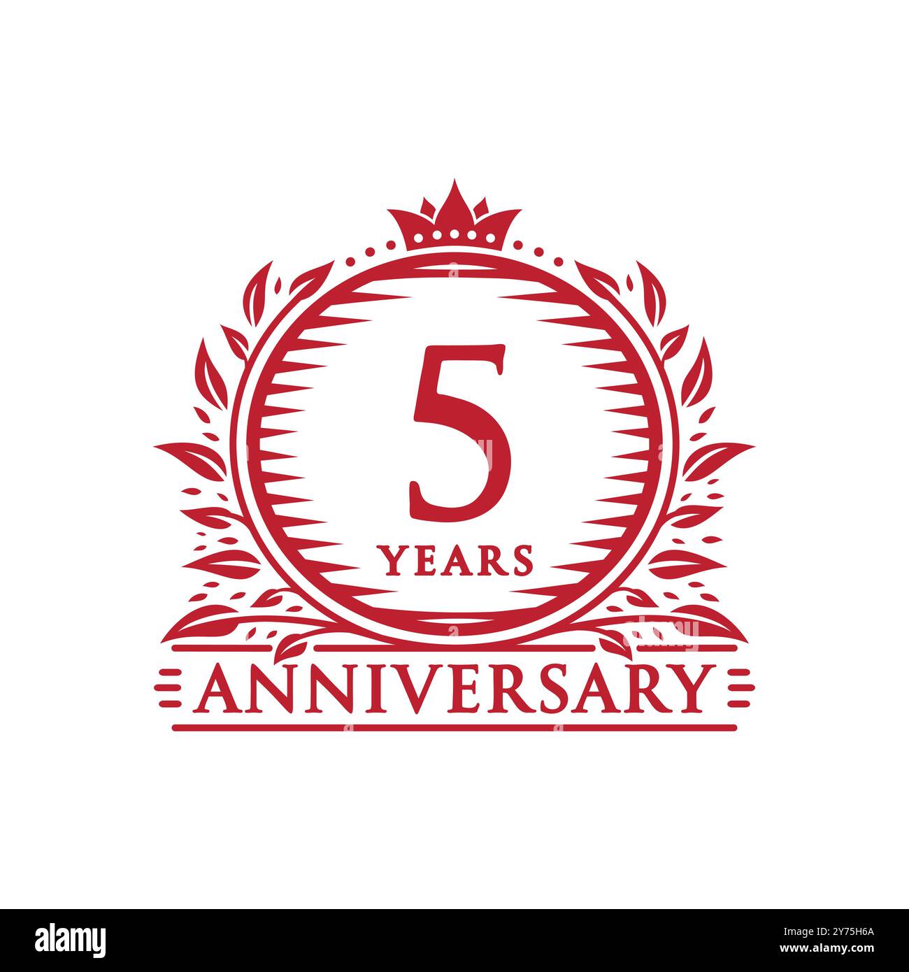 5 years celebrating anniversary design template. 5th anniversary logo ...