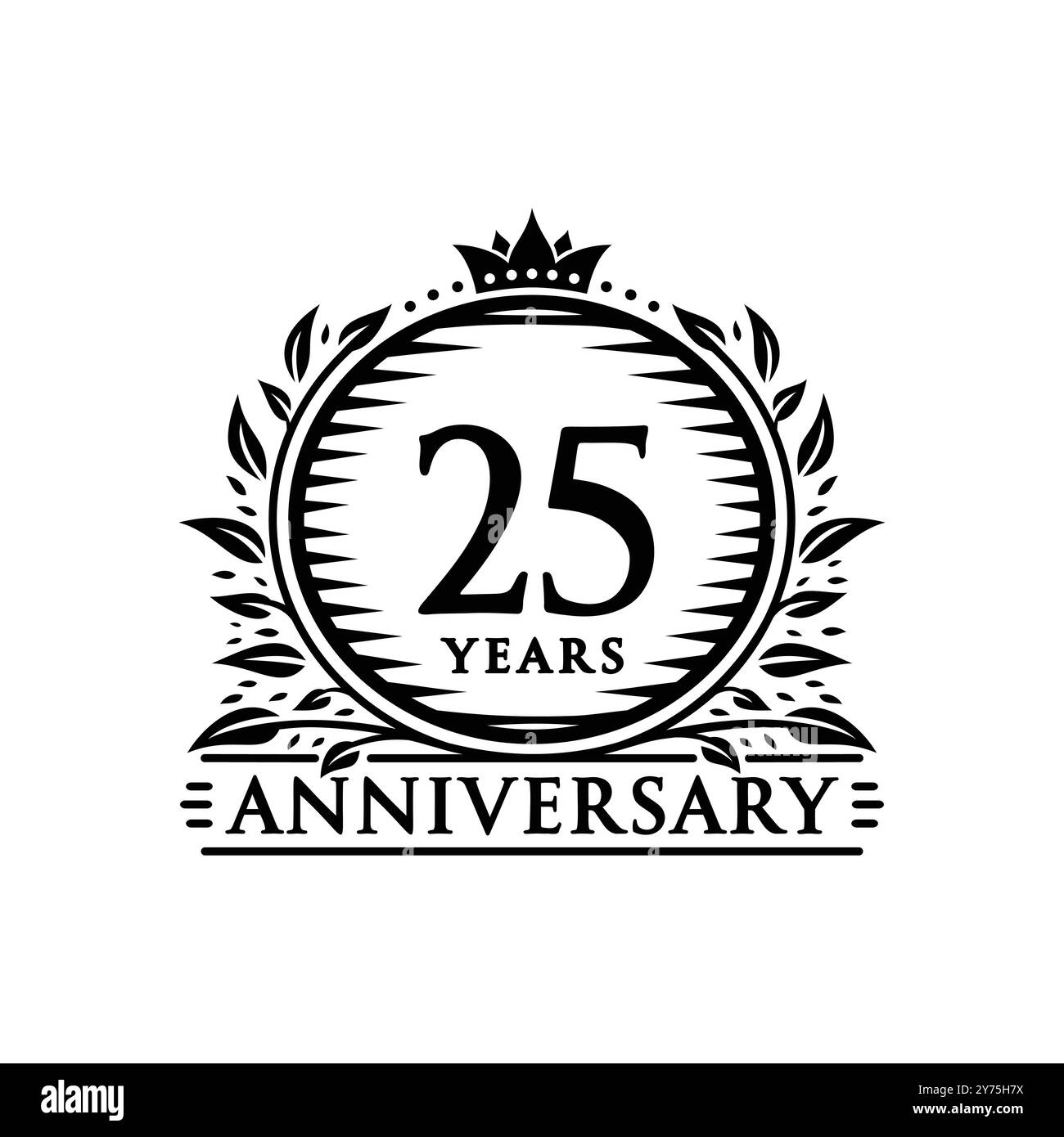 25 years celebrating anniversary design template. 25th anniversary logo ...