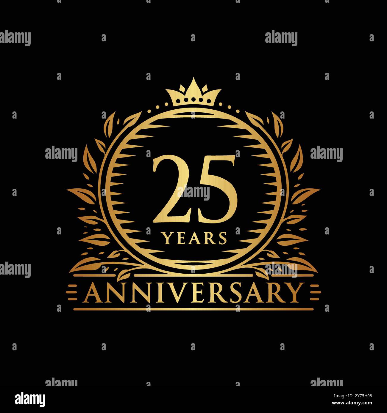 25 years celebrating anniversary design template. 25th anniversary logo ...