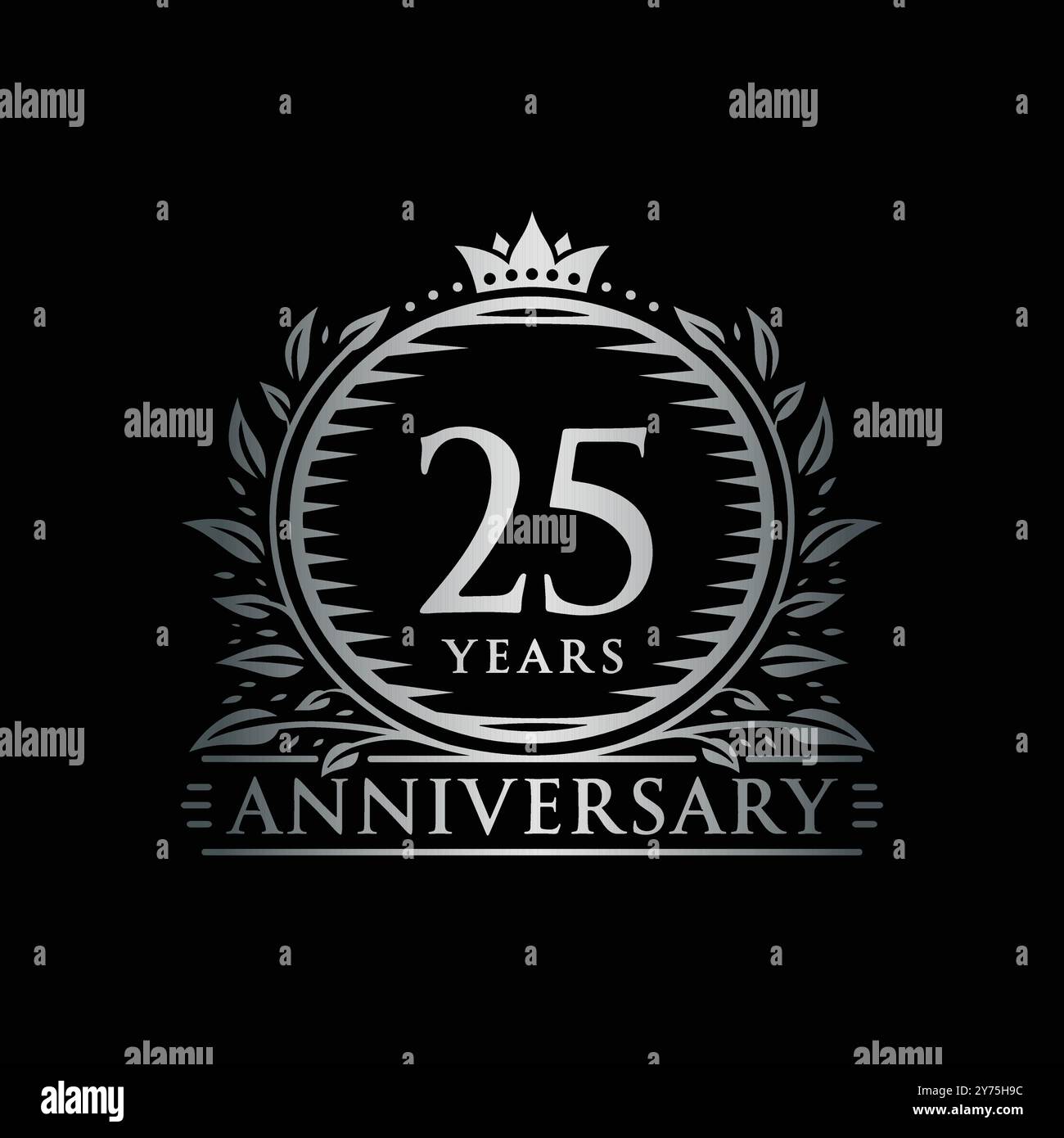 25 years celebrating anniversary design template. 25th anniversary logo ...