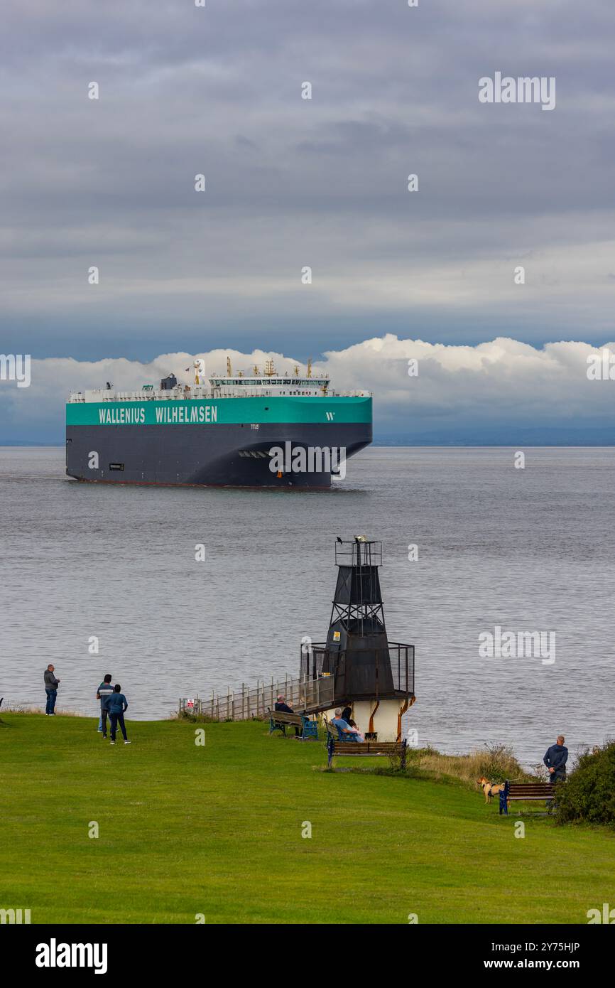 Vehicle carrier Titus heading for Royal Portbury Docks Stock Photo - Alamy