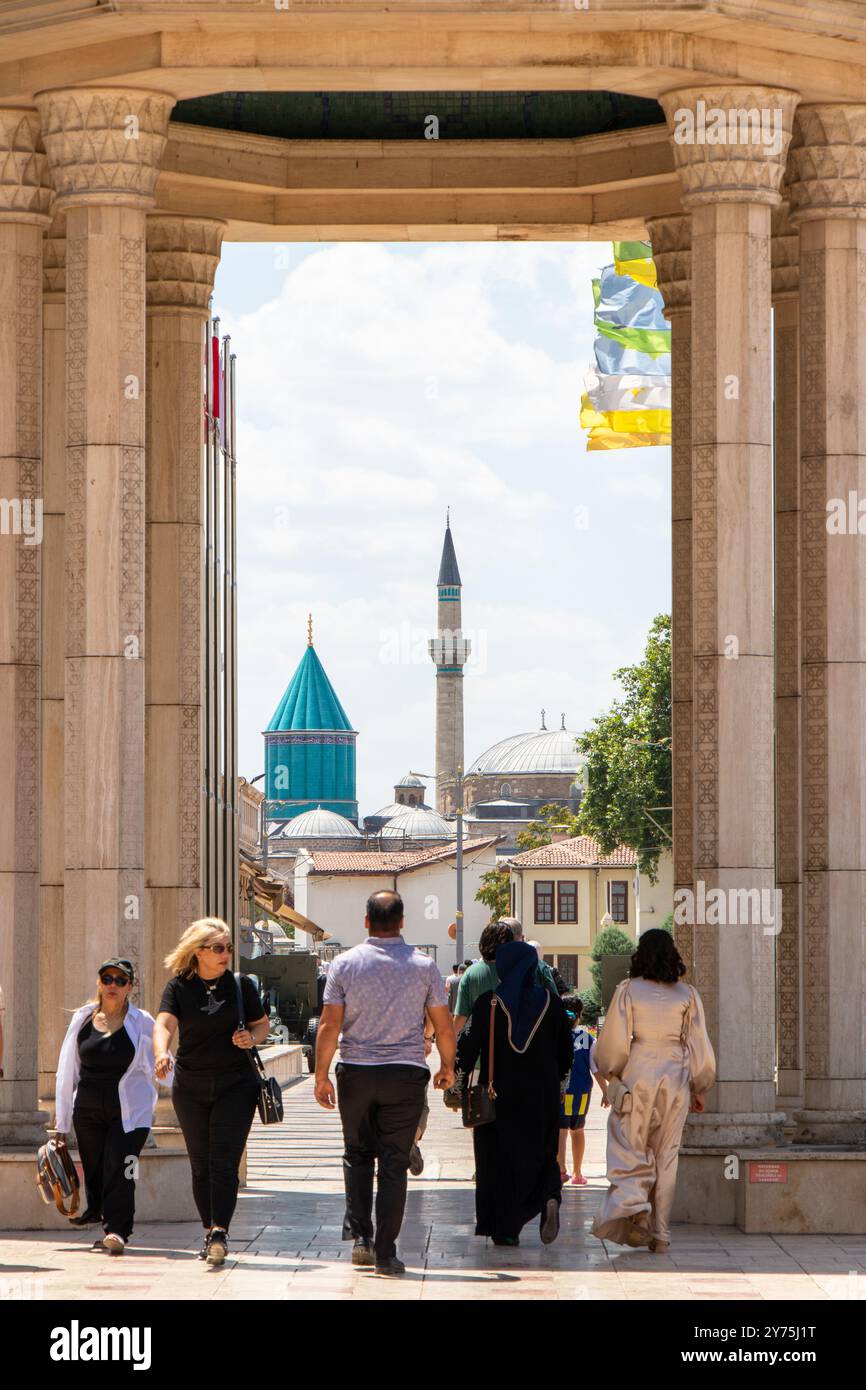 Konya - Istanbul: 7 July 2024. View of historic buildings from natural ...