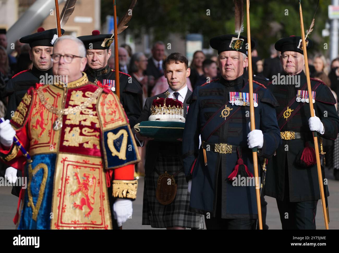 The Crown of Scotland arrives ahead of the visit by King Charles III ...