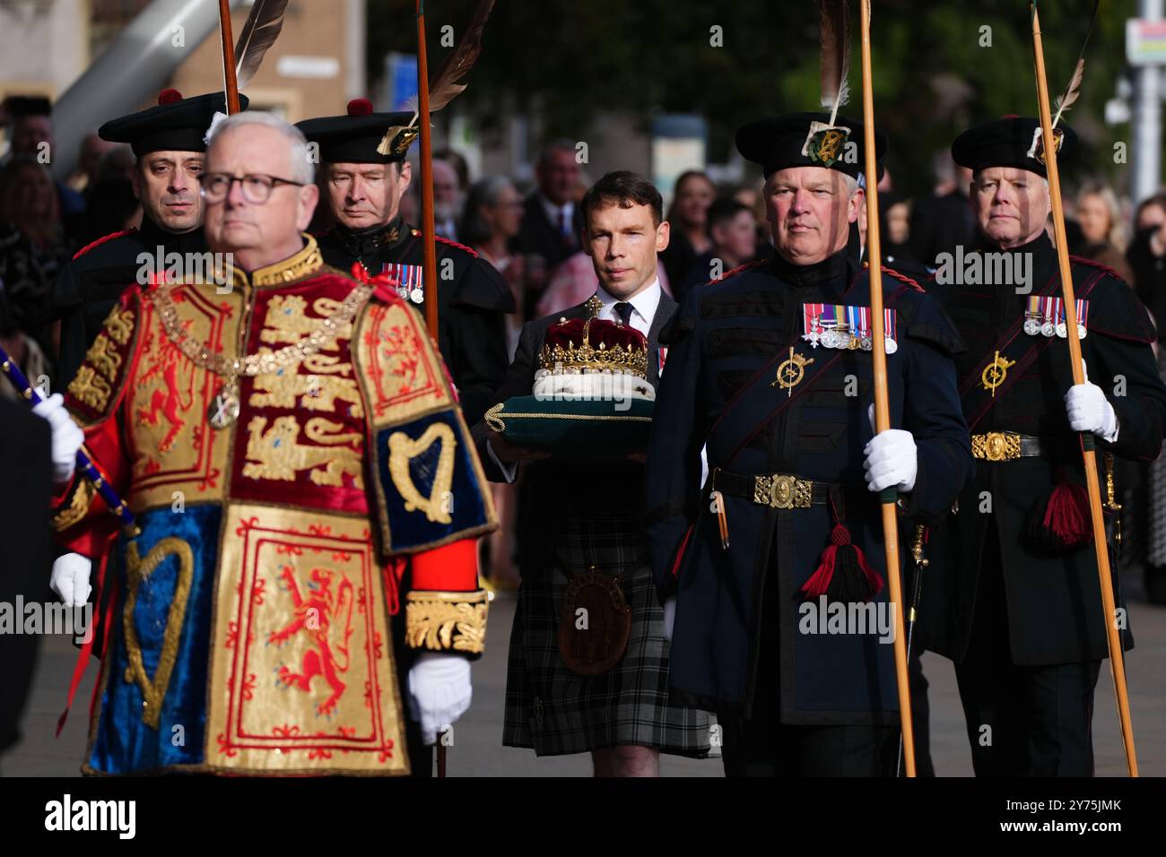 The Crown of Scotland arrives ahead of the visit by King Charles III ...