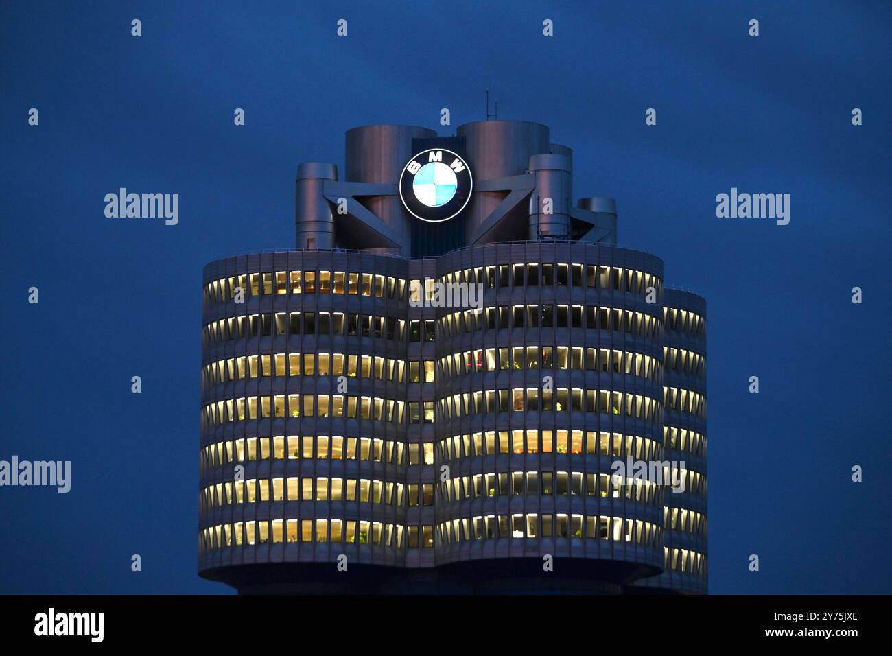 Munich, Deutschland. 27th Sep, 2024. BMW Group headquarters with BMW ...