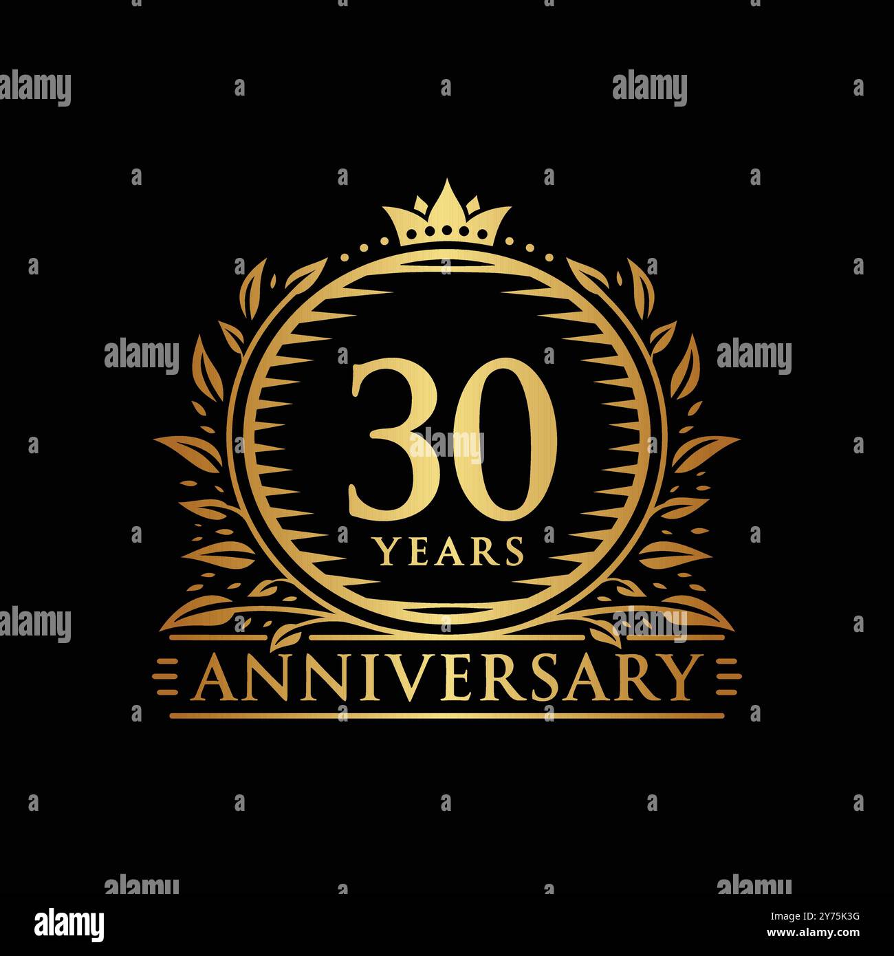 30 years celebrating anniversary design template. 30th anniversary logo ...