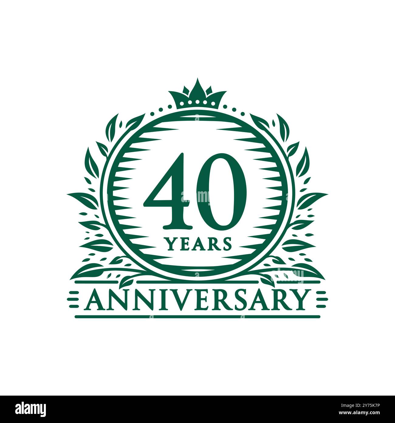 40 years celebrating anniversary design template. 40th anniversary logo ...