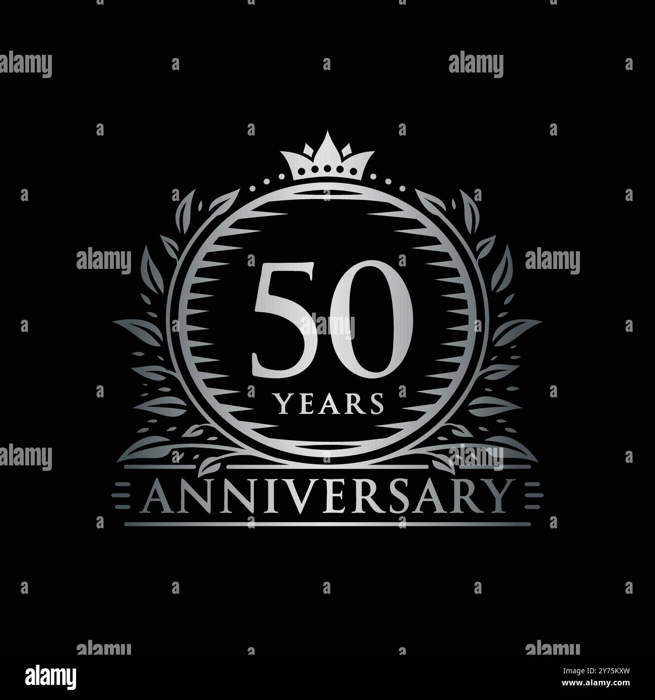 50 years celebrating anniversary design template. 50th anniversary logo ...