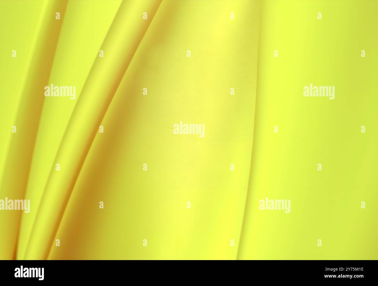 Abstract yellow monochrome background with curves and twisted shape in ...