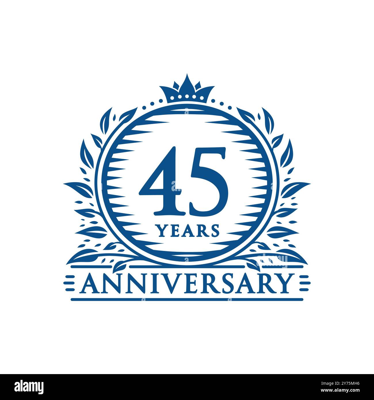 45 years celebrating anniversary design template. 45th anniversary logo ...