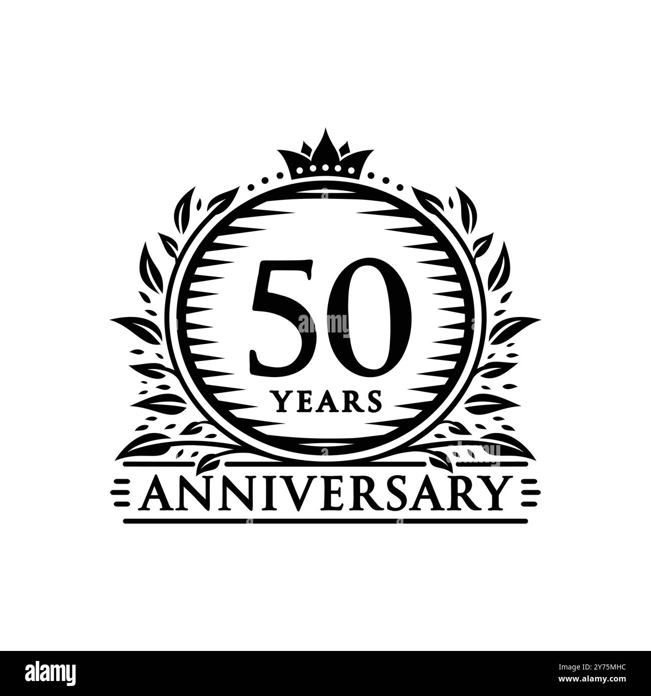 50 years celebrating anniversary design template. 50th anniversary logo ...