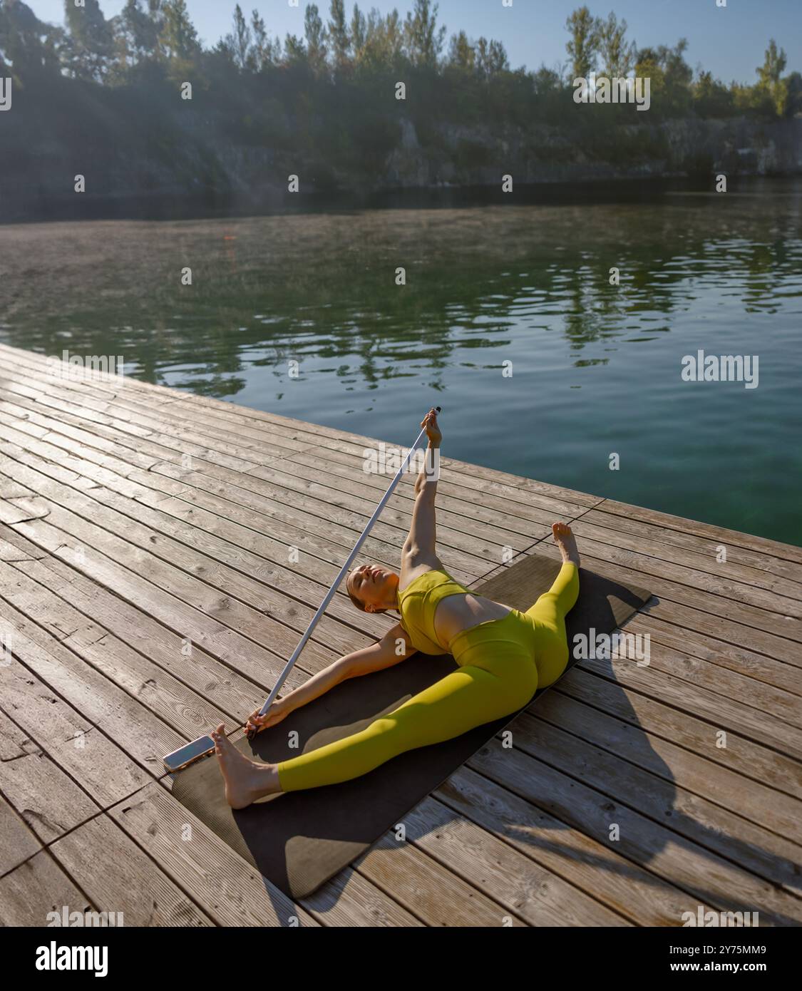 Experience the Serene Stretching by the Water a Gorgeous Fusion of ...