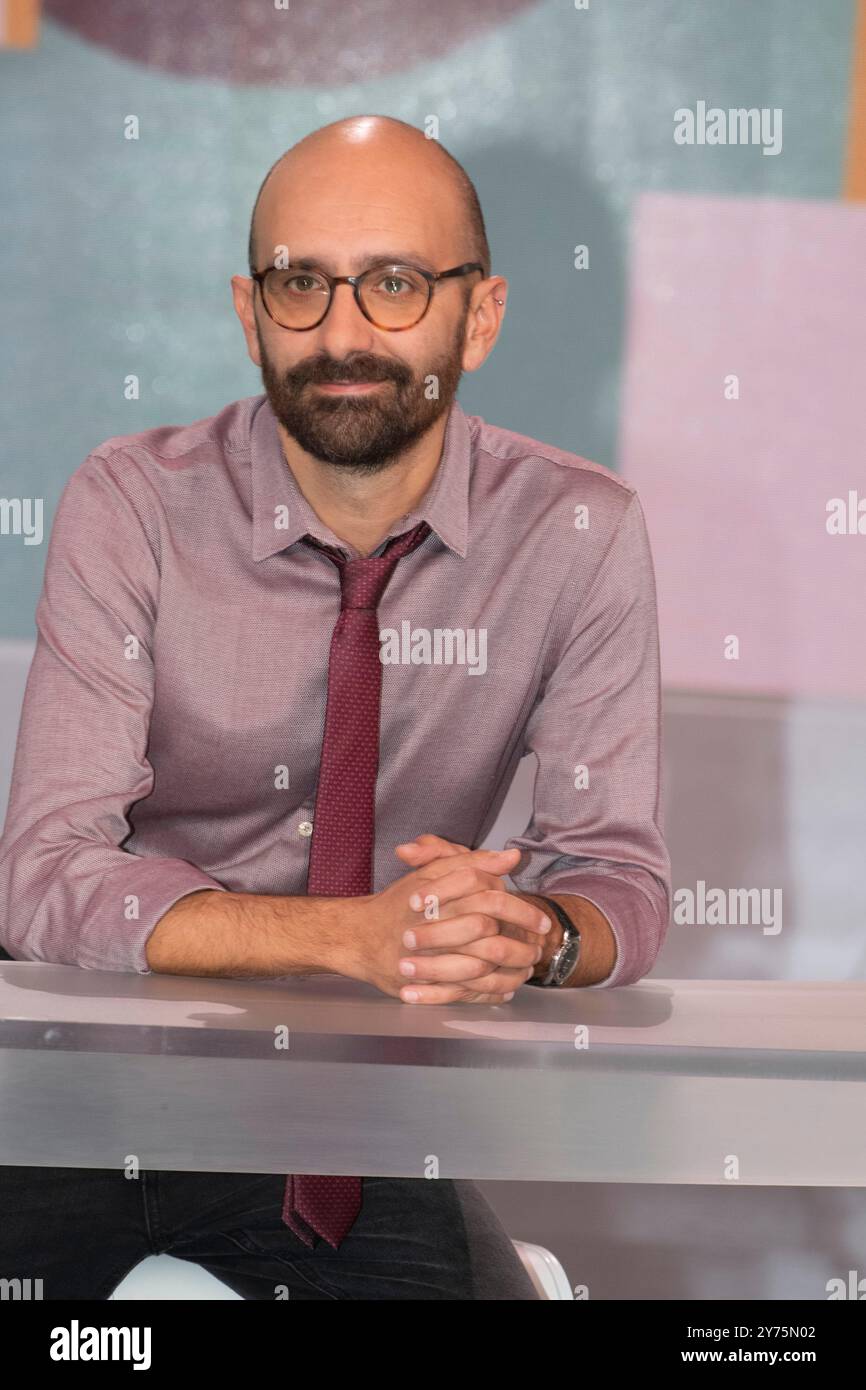 Italy Milan RAI TV talk Mia Ceran Stock Photo - Alamy