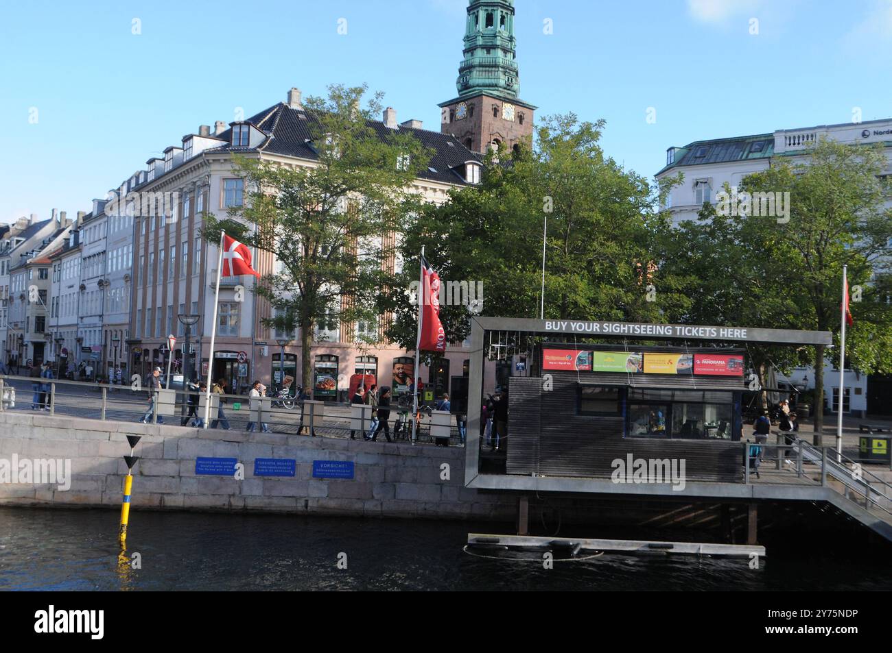 Copenhagen/ Denmark/28 September 2024/ Travelers boat ride canal tours ...