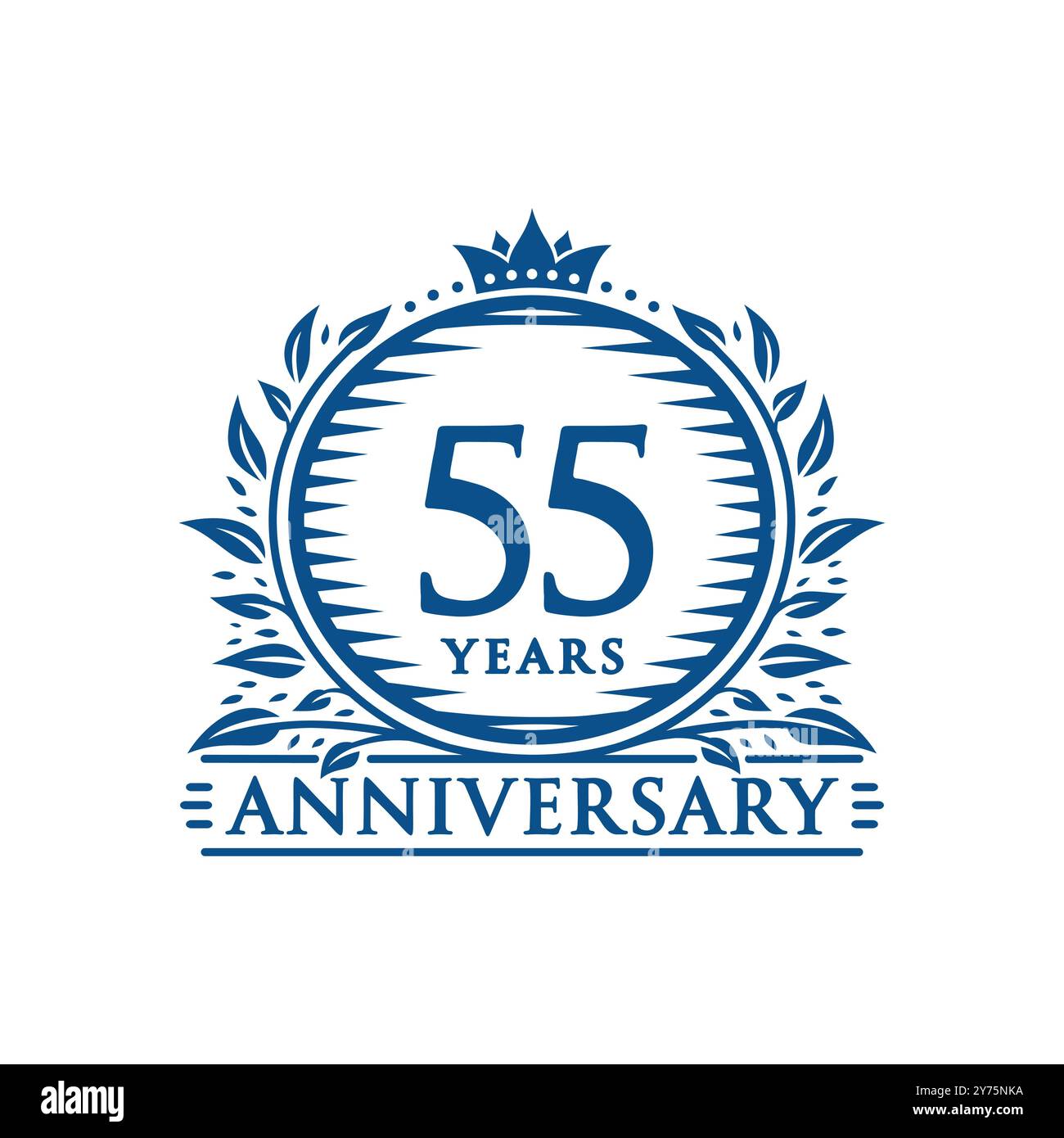 55 years celebrating anniversary design template. 55th anniversary logo ...