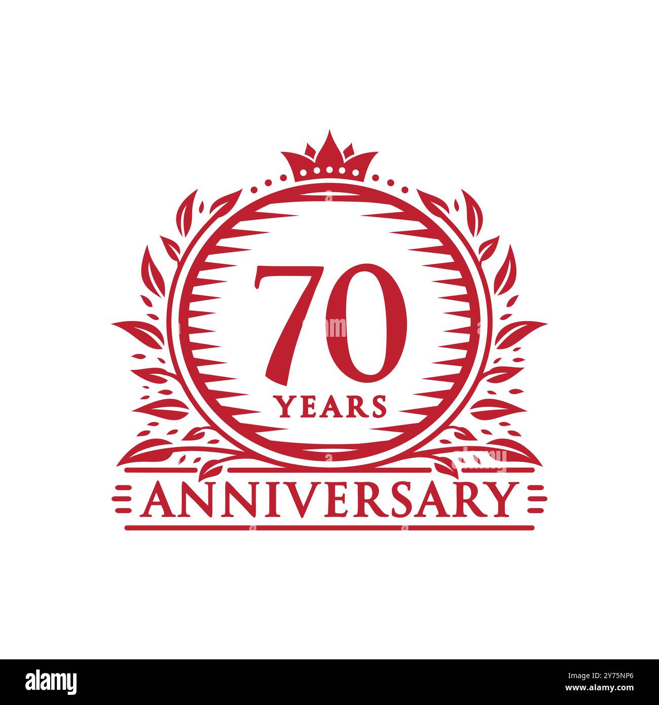 70 years celebrating anniversary design template. 70th anniversary logo ...