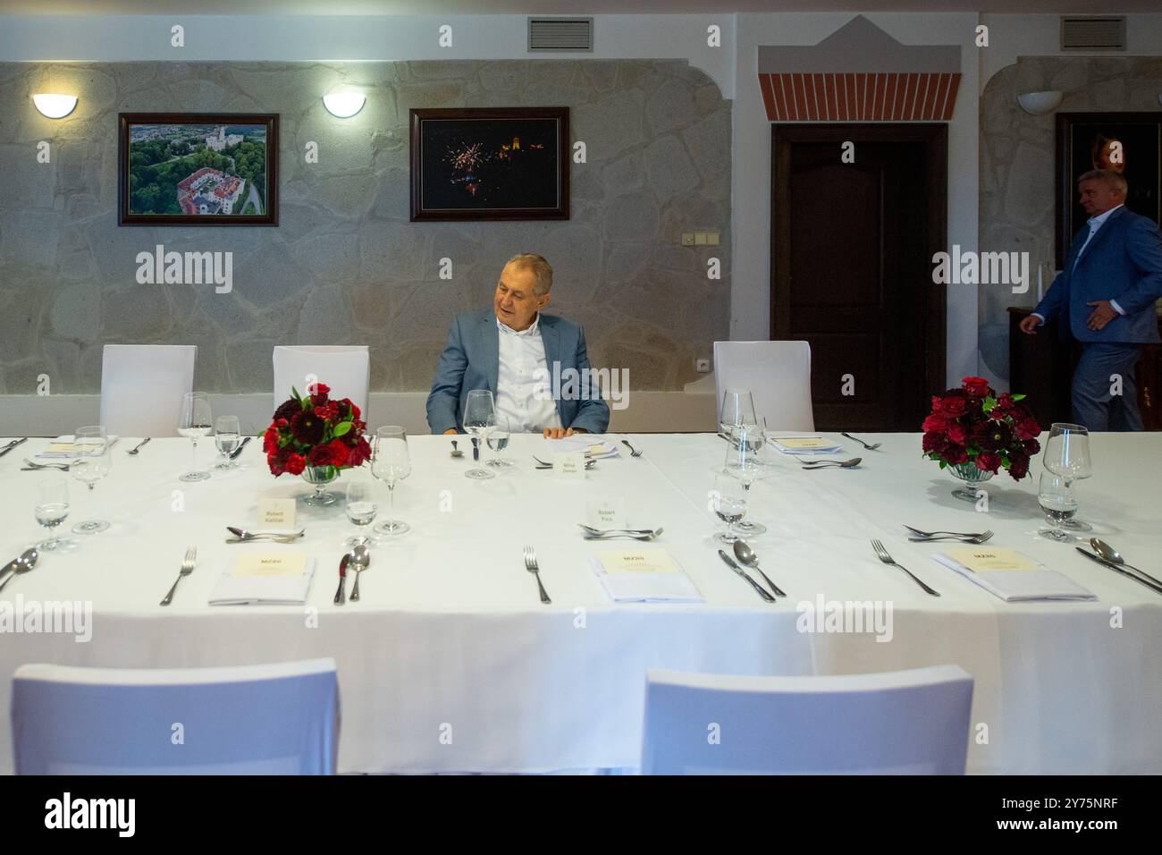 Former President Milos Zeman celebrates his 80th birthday in Hotel ...