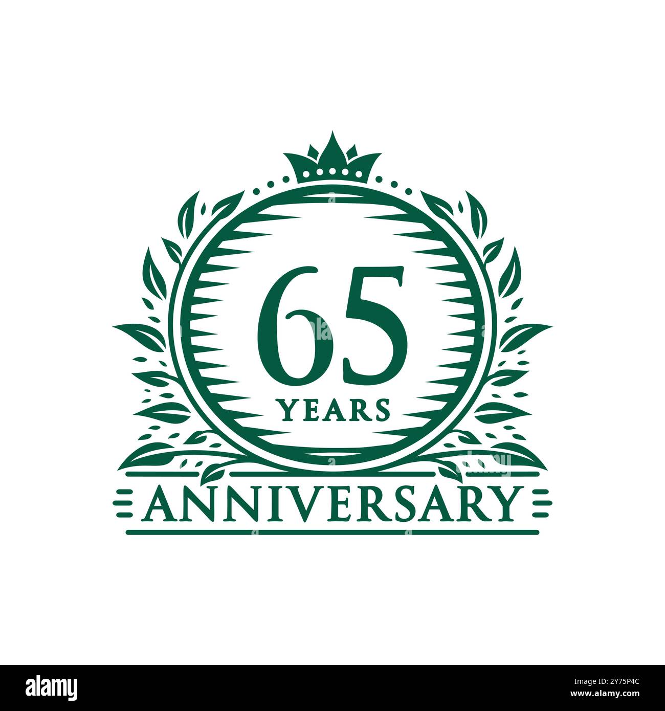 65 years celebrating anniversary design template. 65th anniversary logo ...