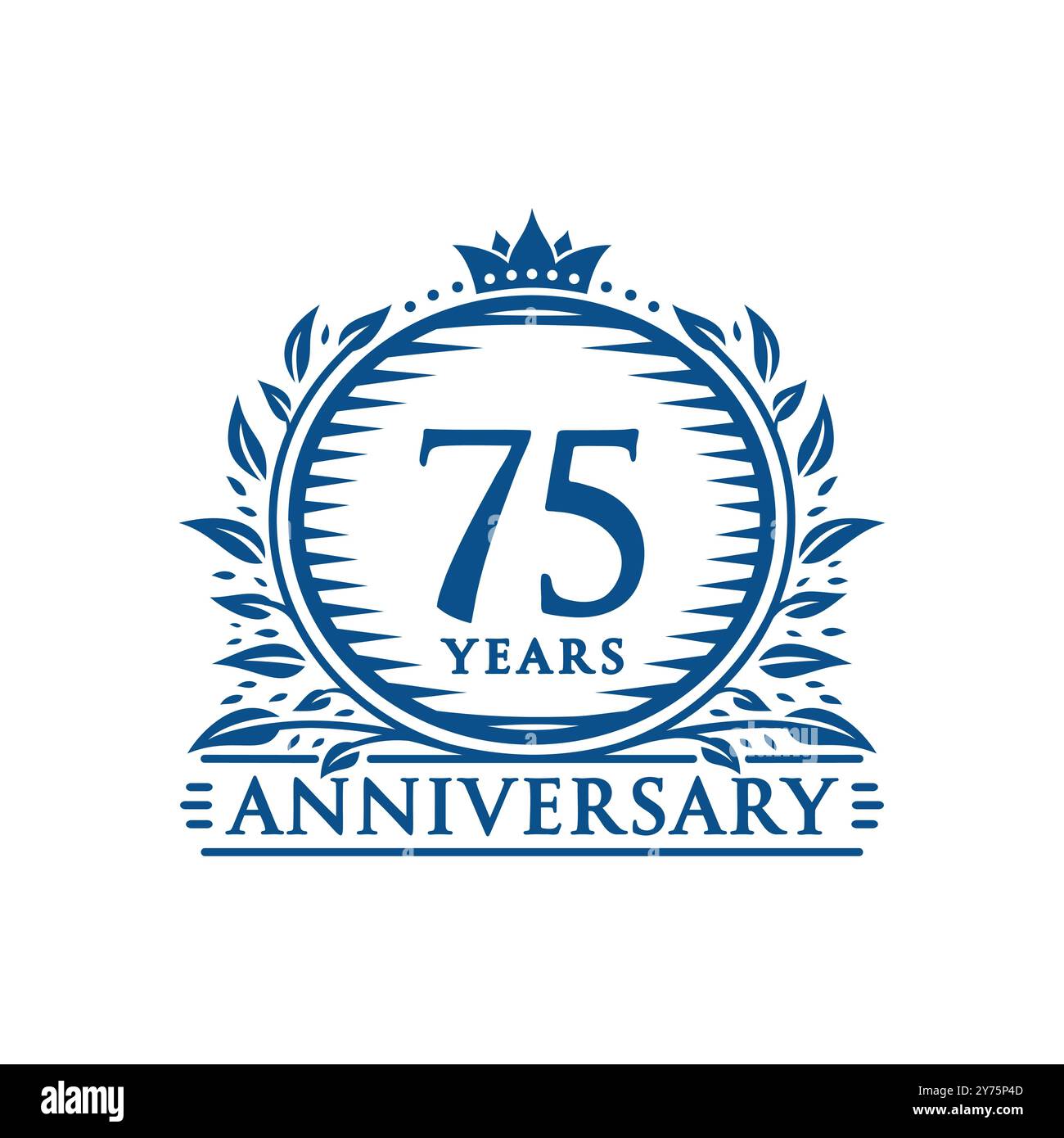75 years celebrating anniversary design template. 75th anniversary logo ...