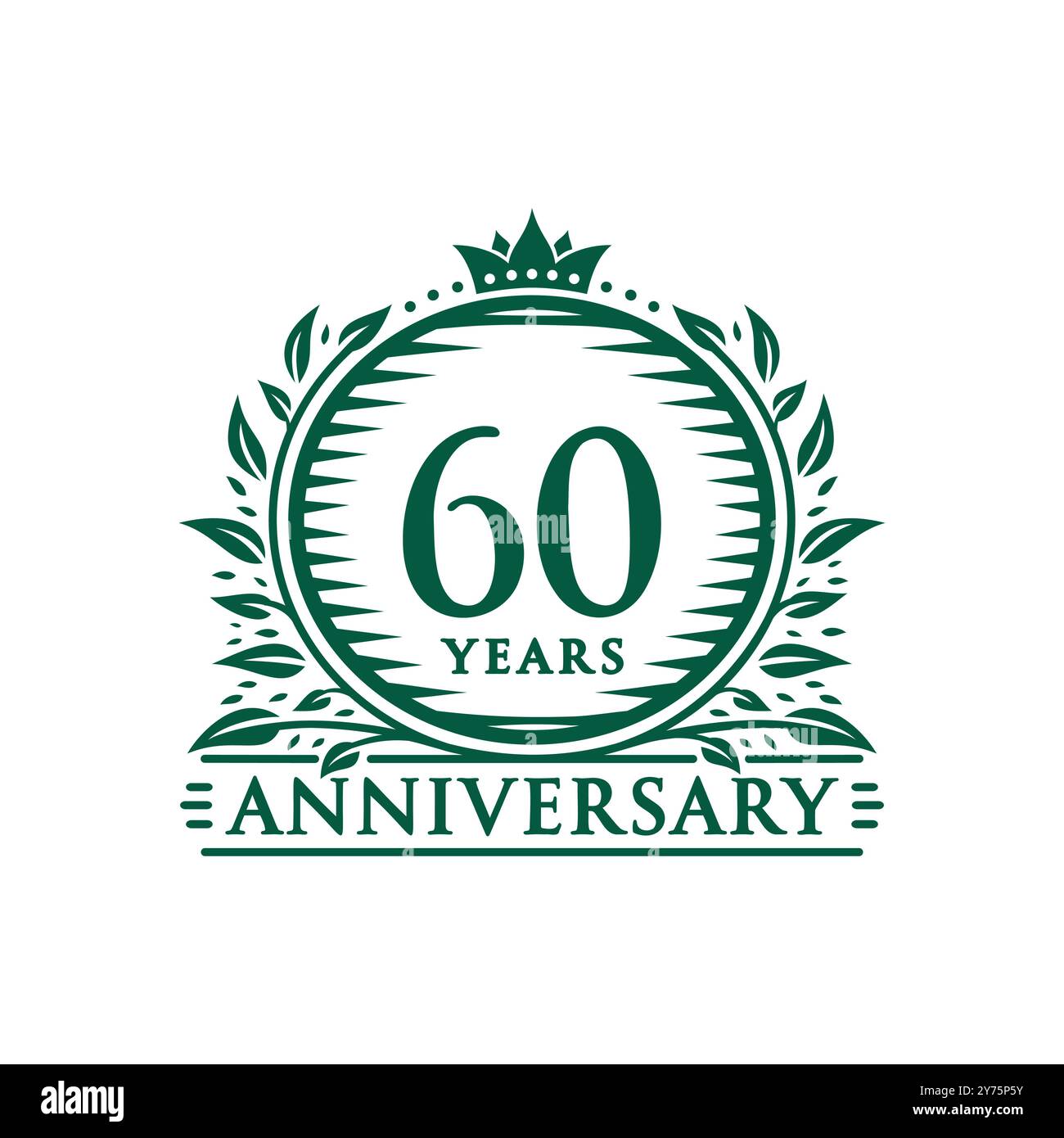 60 years celebrating anniversary design template. 60th anniversary logo ...