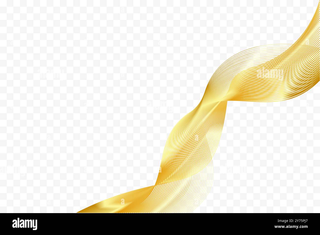 Abstract Golden Wave Lines Vector Illustration Background Stock Vector ...