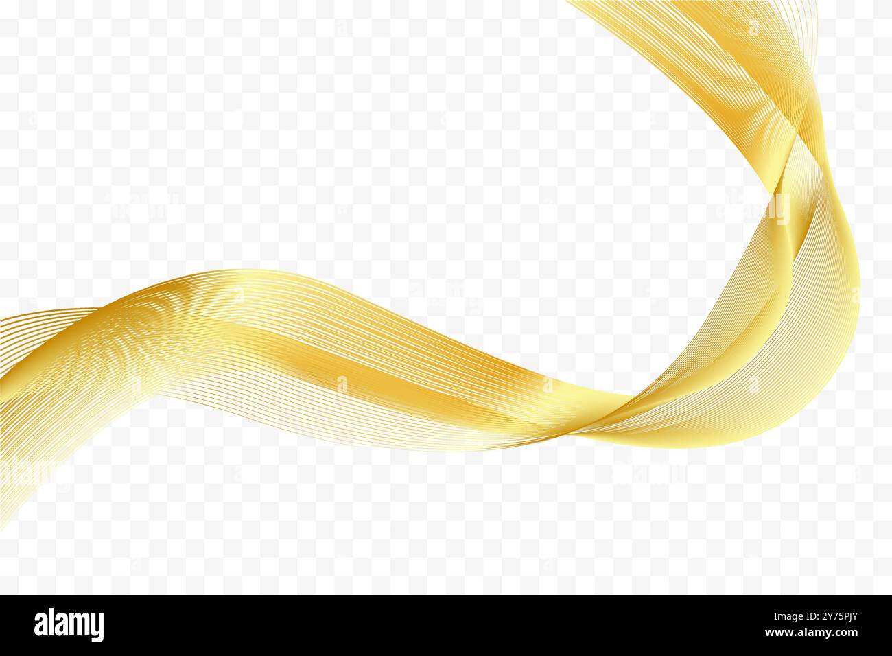 Abstract Golden Wave Lines Vector Illustration Background Stock Vector ...