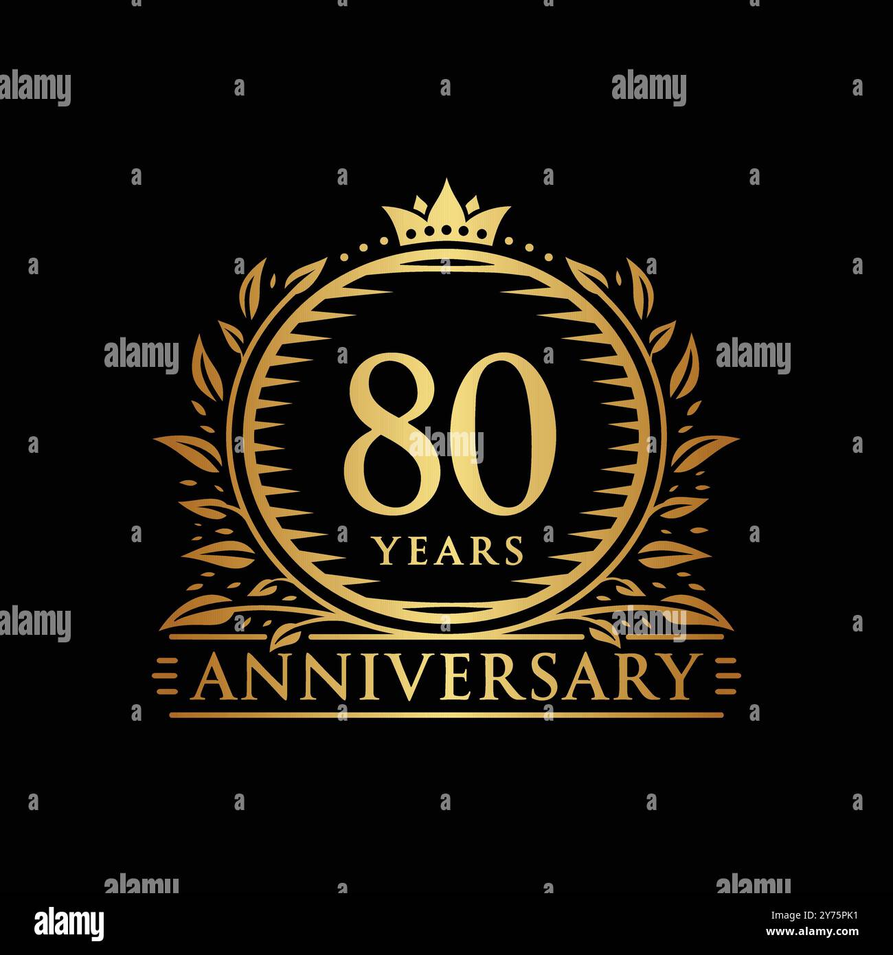 80 years celebrating anniversary design template. 80th anniversary logo ...
