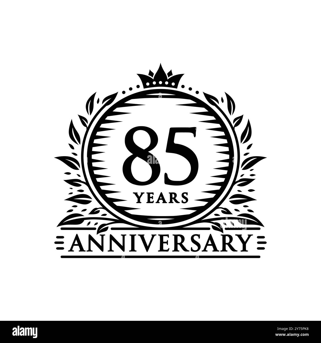 85 years celebrating anniversary design template. 85th anniversary logo ...