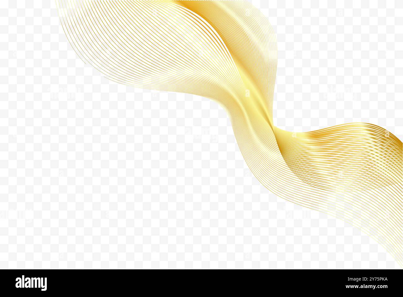 Abstract Golden Wave Lines Vector Illustration Background Stock Vector ...