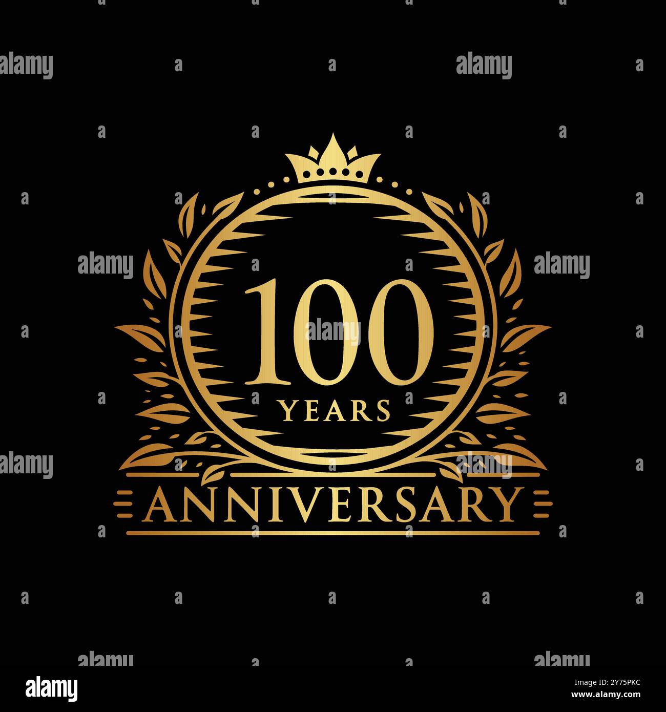 100 years celebrating anniversary design template. 100th anniversary ...