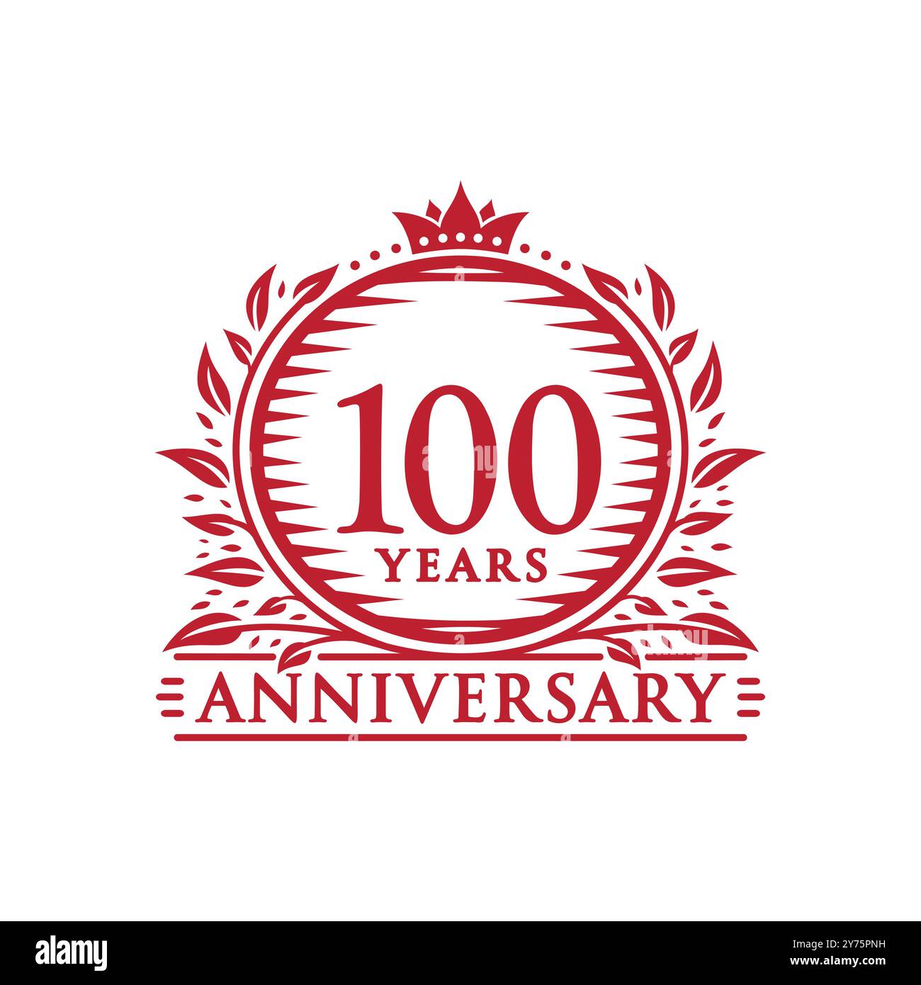 100 years celebrating anniversary design template. 100th anniversary ...