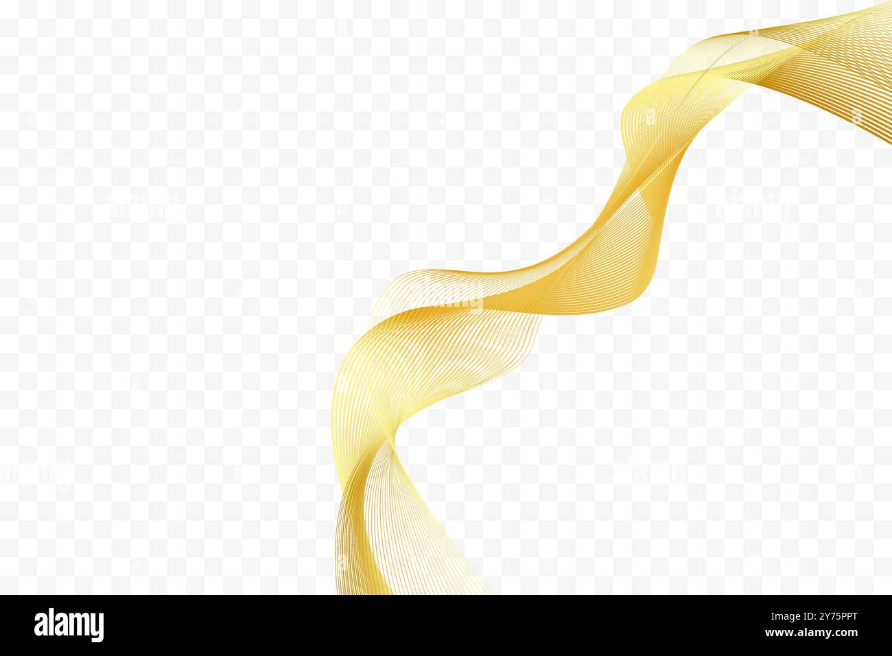Abstract Golden Wave Lines Vector Illustration Background Stock Vector ...