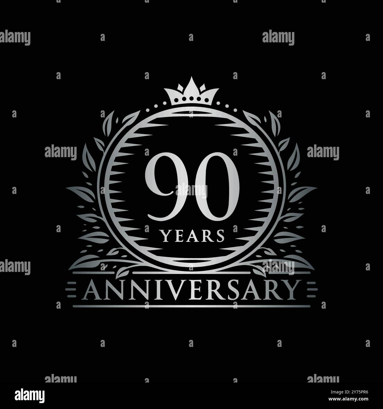 90 years celebrating anniversary design template. 90th anniversary logo ...