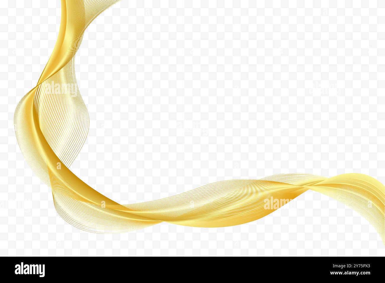 Abstract Golden Wave Lines Vector Illustration Background Stock Vector ...