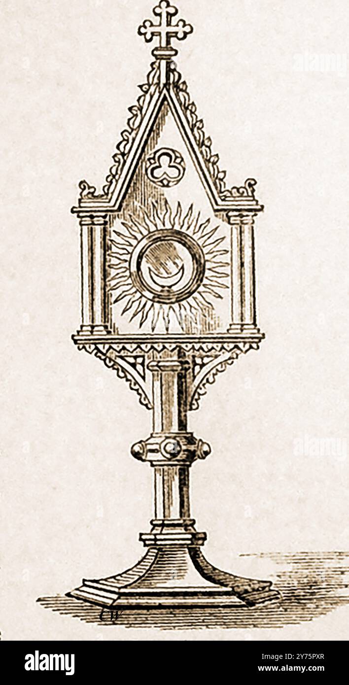 A religious Monstrance also known as a Remonstrance, Ostensorium or ...