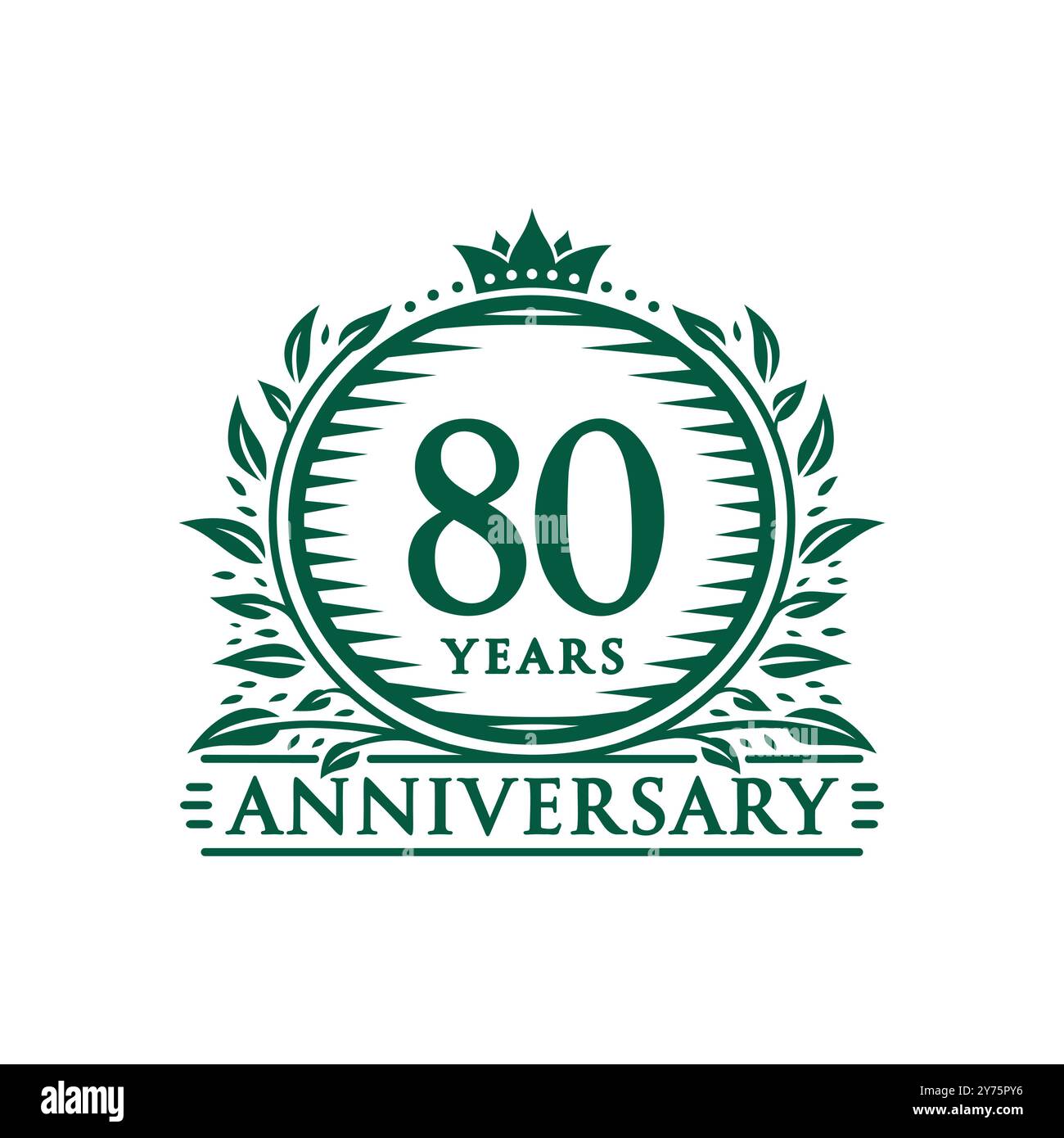 80 years celebrating anniversary design template. 80th anniversary logo ...