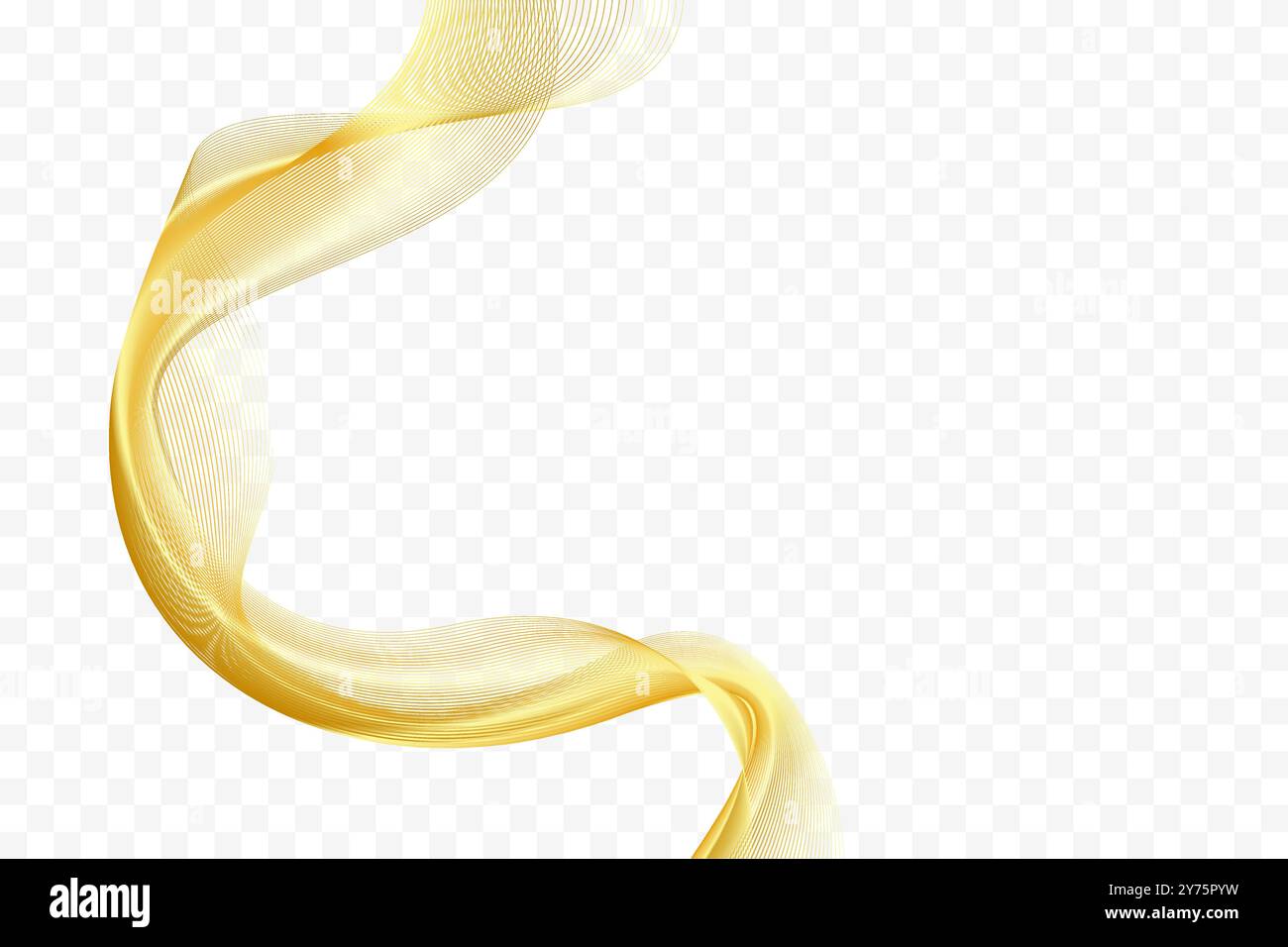 Abstract Golden Wave Lines Vector Illustration Background Stock Vector ...