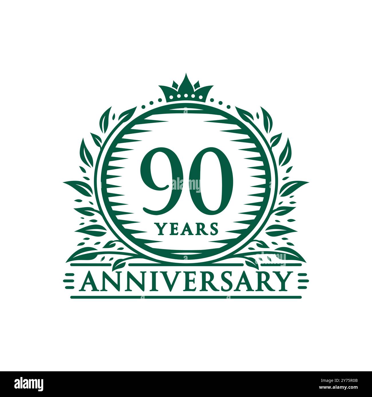 90 years celebrating anniversary design template. 90th anniversary logo ...