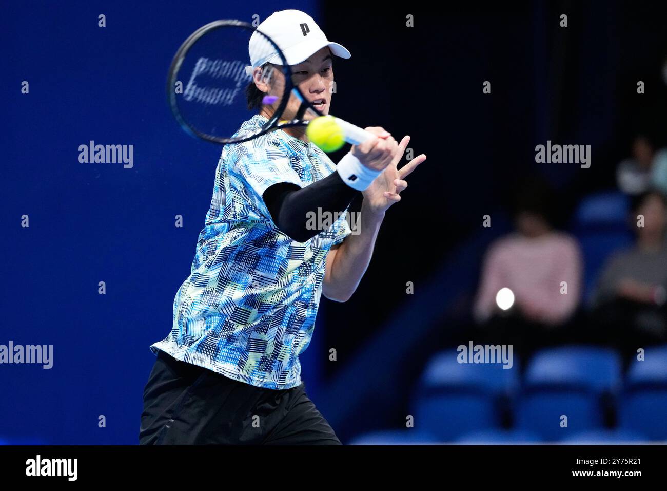 Tokyo, Japan. 27th Oct, 2024. Kaito Uesugi (JPN) Tennis : Kinoshita Group Japan Open Tennis ...