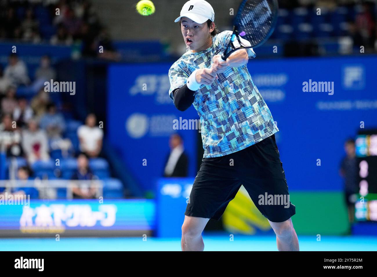 Tokyo, Japan. 27th Oct, 2024. Kaito Uesugi (JPN) Tennis : Kinoshita Group Japan Open Tennis ...