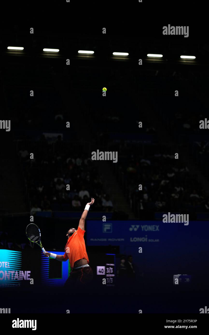 Tokyo, Japan. 27th Oct, 2024. Arthur Fils (FRA) Tennis : Kinoshita ...