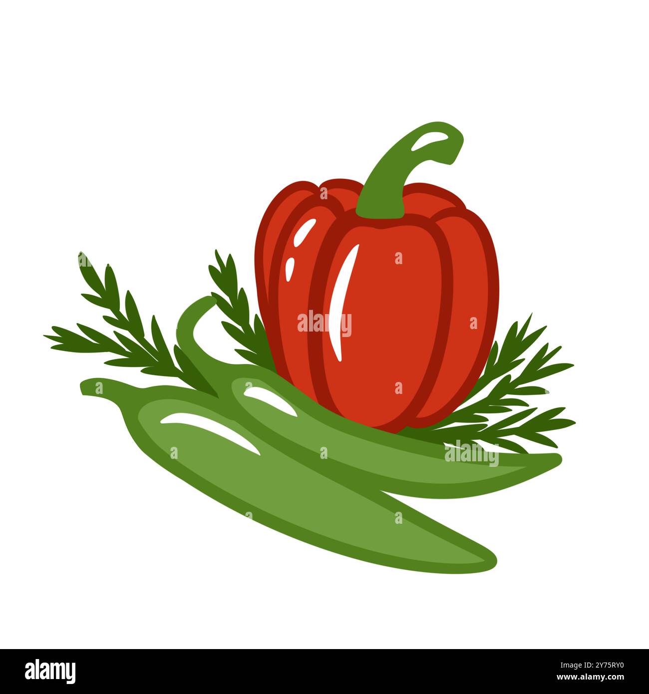 Realistic ripe raw bell hi-res stock photography and images - Alamy