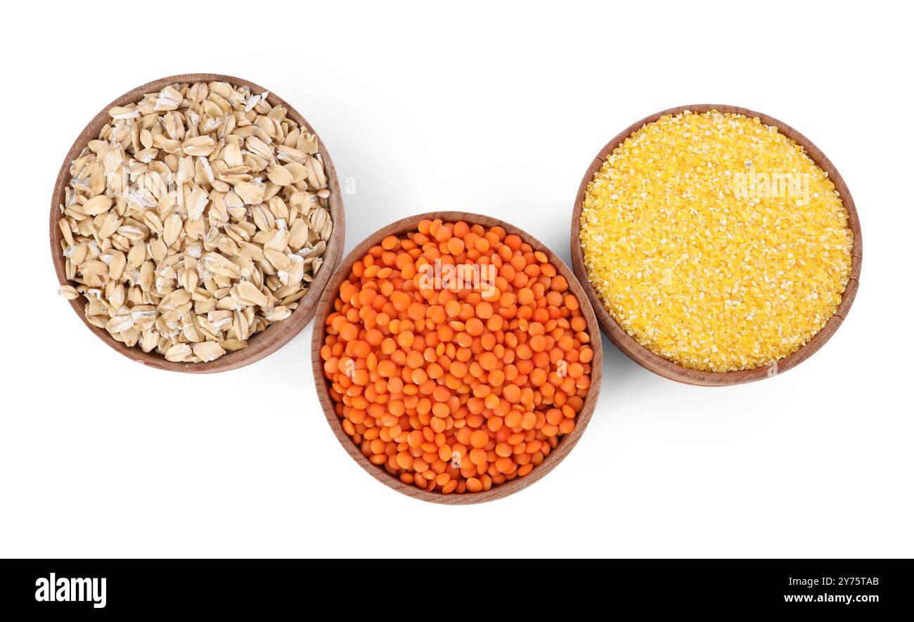 Various types of cereals Cut Out Stock Images & Pictures - Alamy