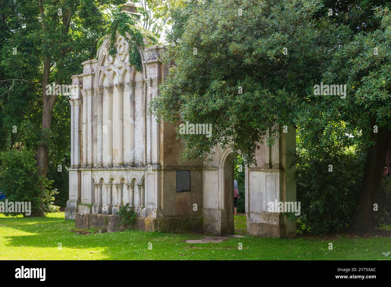 Christchurch Priory Gardens, Christchurch, UK - July 26th 2024: The ...