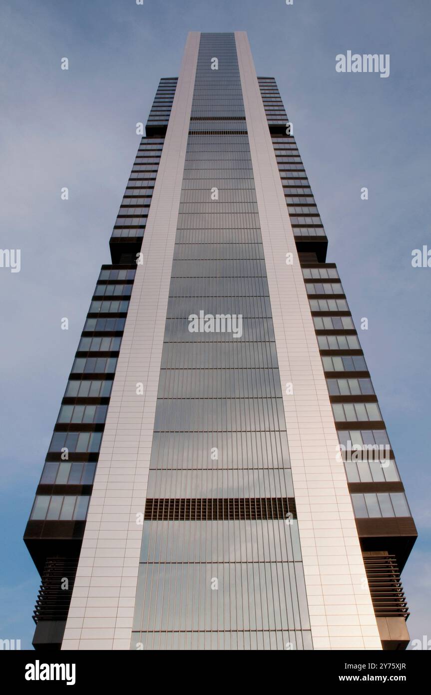 Repsol Tower, view from below. Cuatro Torres Business Area, Madrid ...