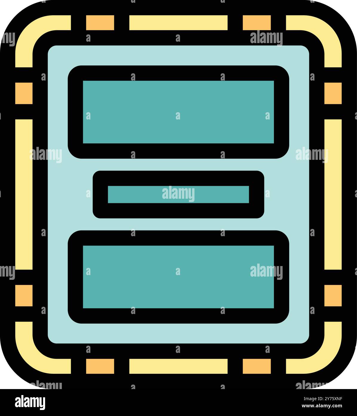 Engineering operations icon line Cut Out Stock Images & Pictures - Alamy