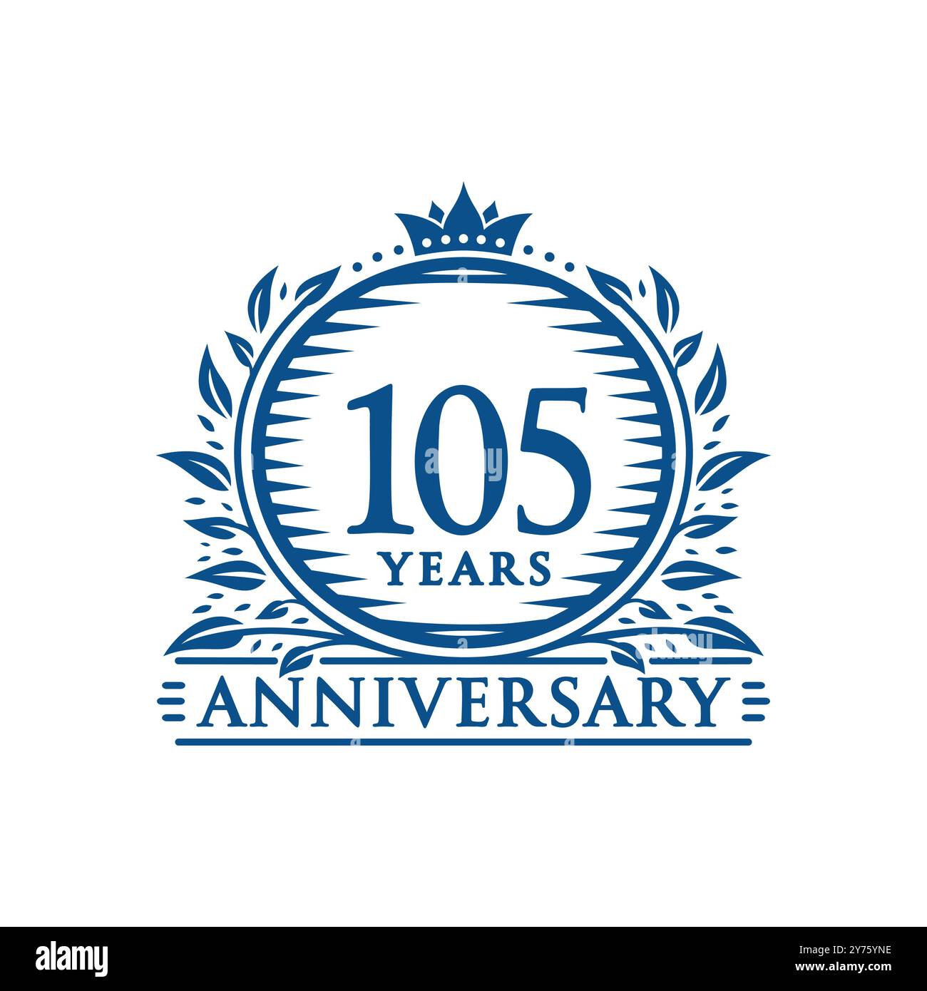 105 years celebrating anniversary design template. 105th anniversary ...