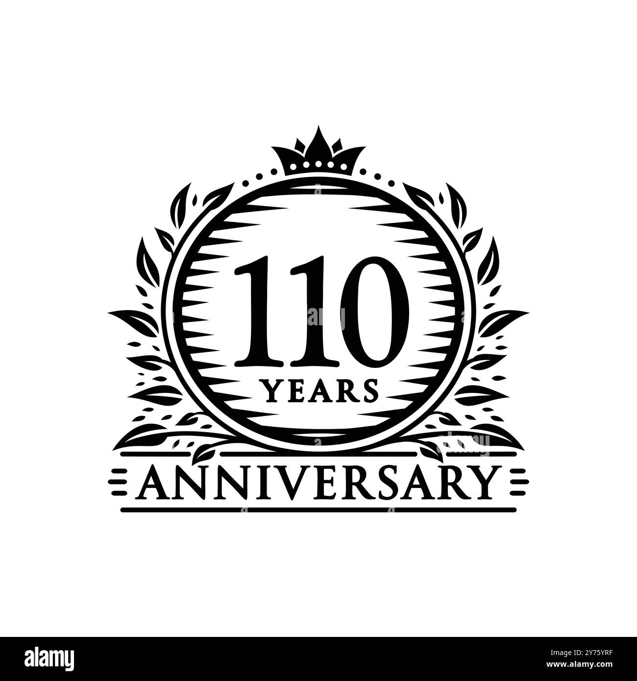 110 years celebrating anniversary design template. 110th anniversary ...