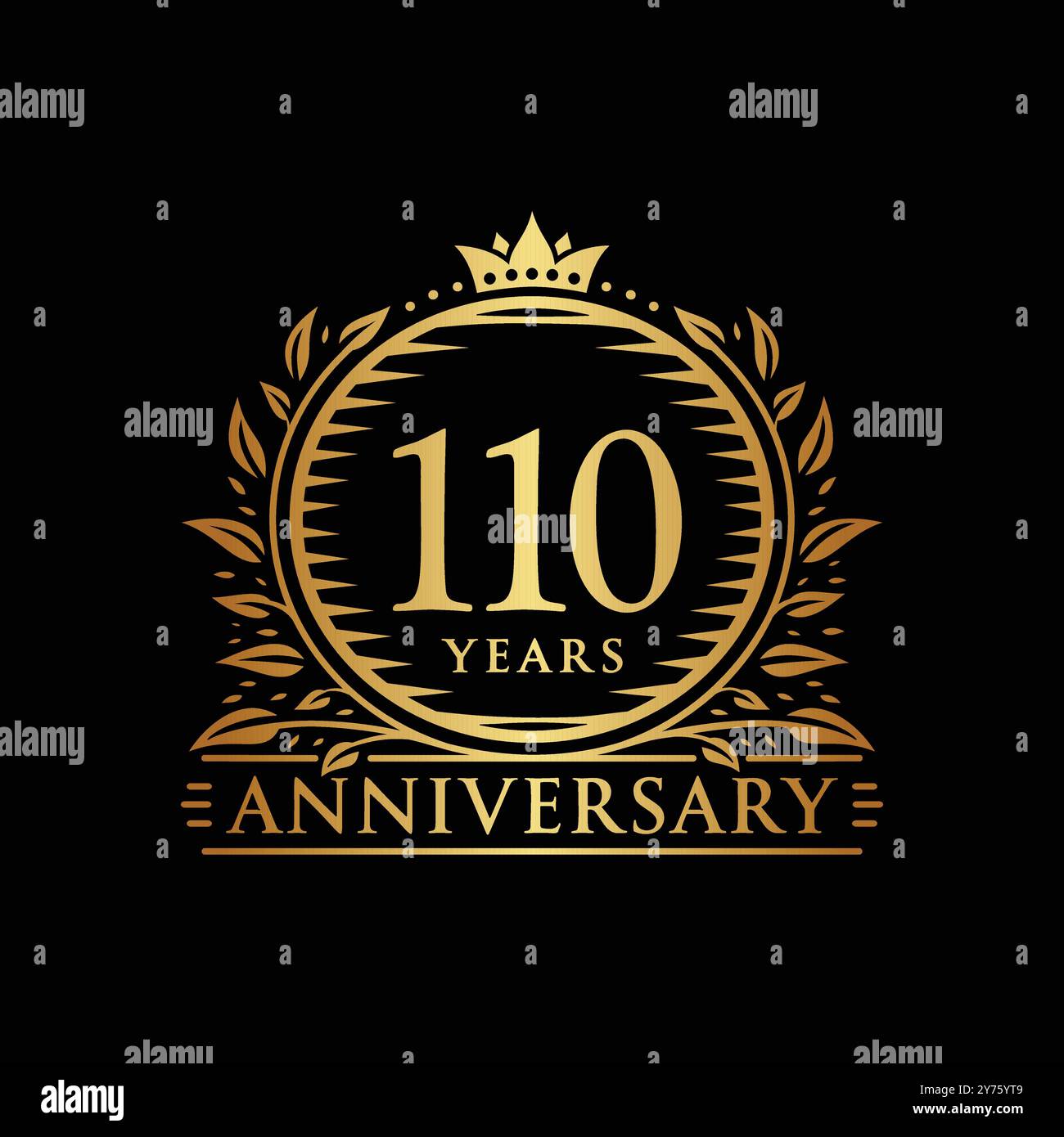 110 years celebrating anniversary design template. 110th anniversary ...